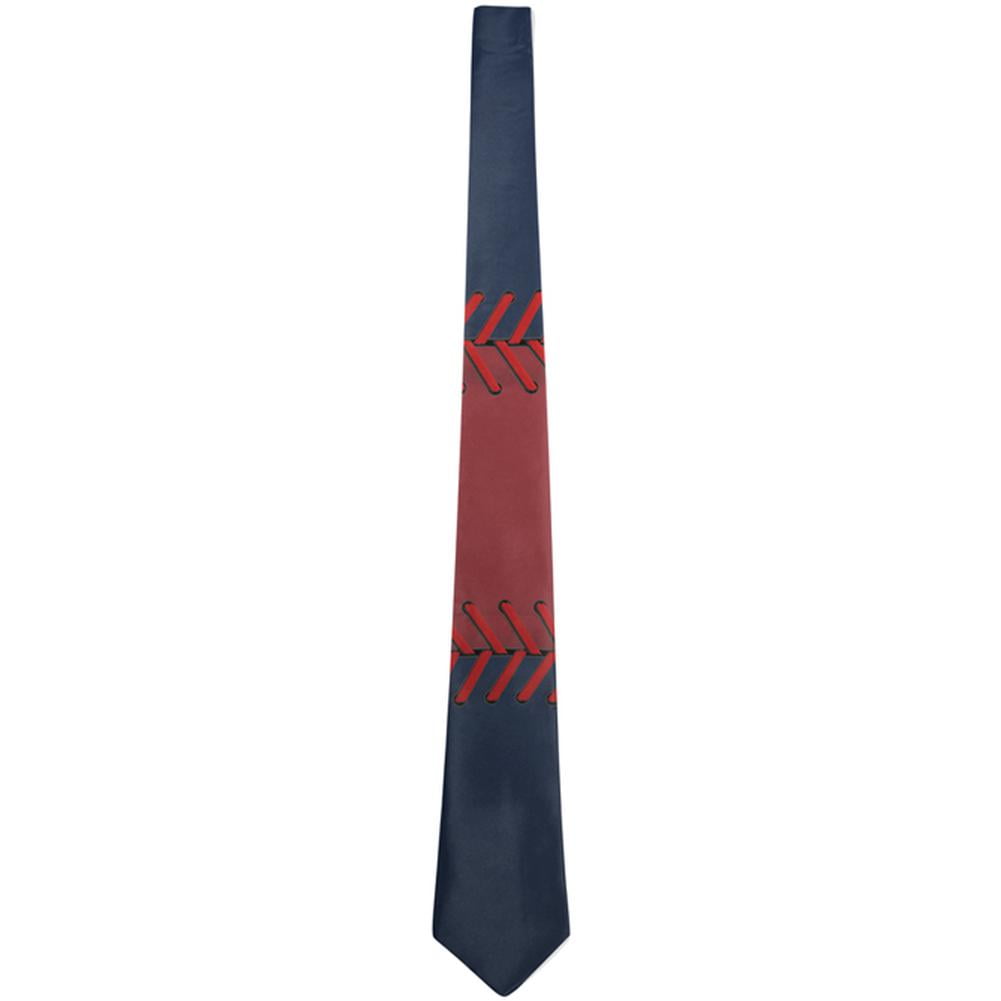 Baseball League Red and Navy Blue All Over Neck Tie - Walmart.com