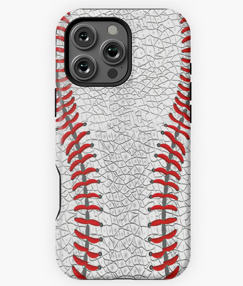 Baseball Leather Texture Print N2065 Phone Case for iPhone 17 16 15 14 ...