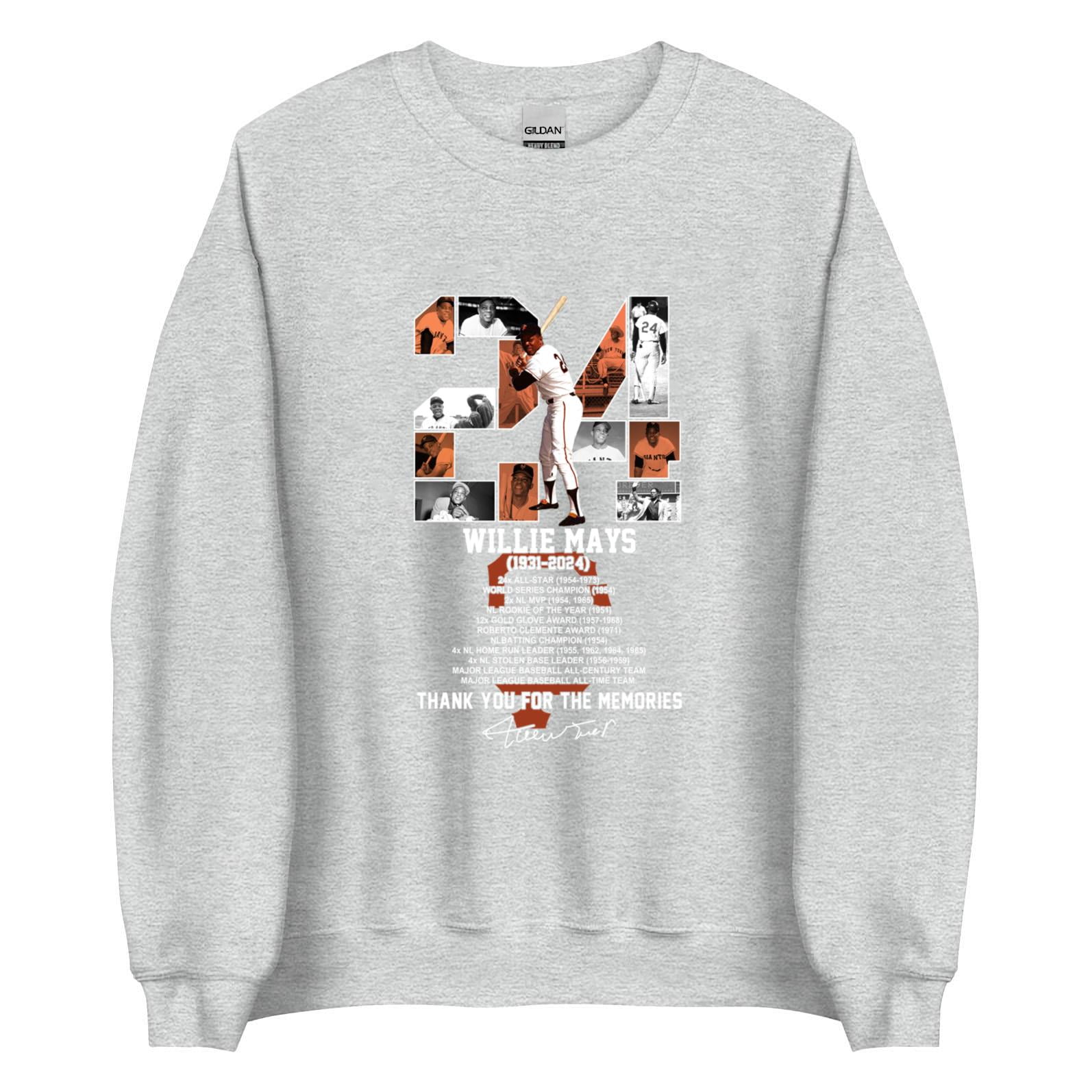 Baseball Legend Memorial Tribute Shirt, Classic Number 24 Graphic Tee ...
