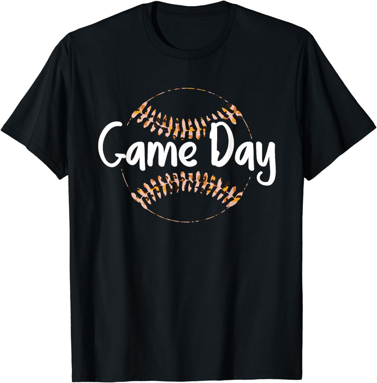 Baseball Leopard Cheetah Pattern Baseball Mom T-Shirt - Walmart.com