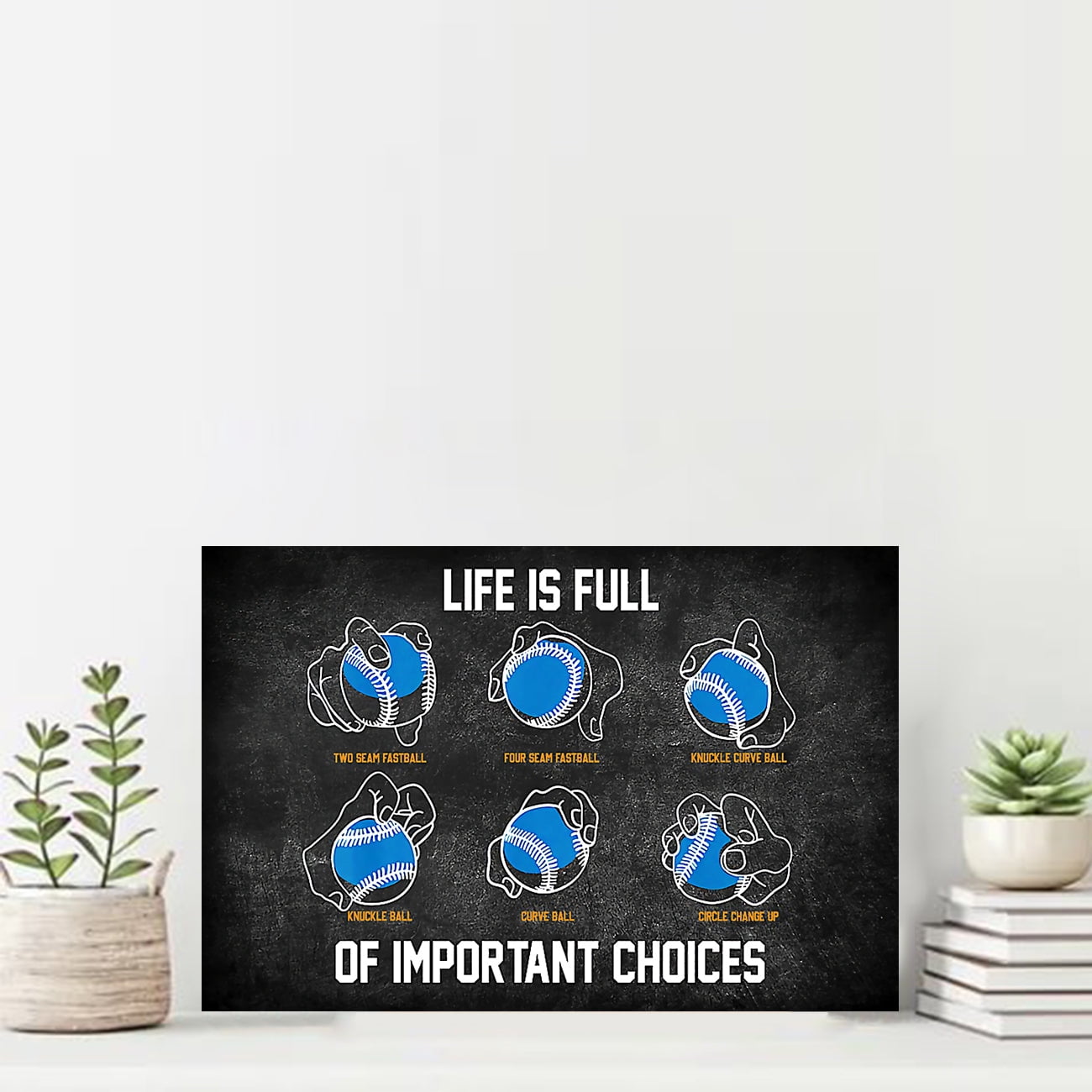 Baseball Life Is Full Of Important Choices Poster Baseball Poster Gift ...