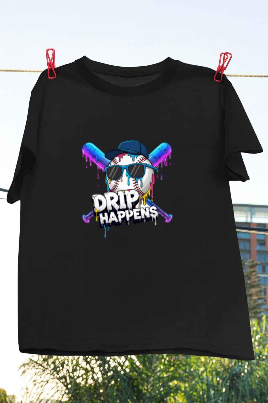 Baseball Lifestyle 101 Youth Drip Ice Cream Sports Graphic Unisex T-Shirt up to 5XL - Walmart.com