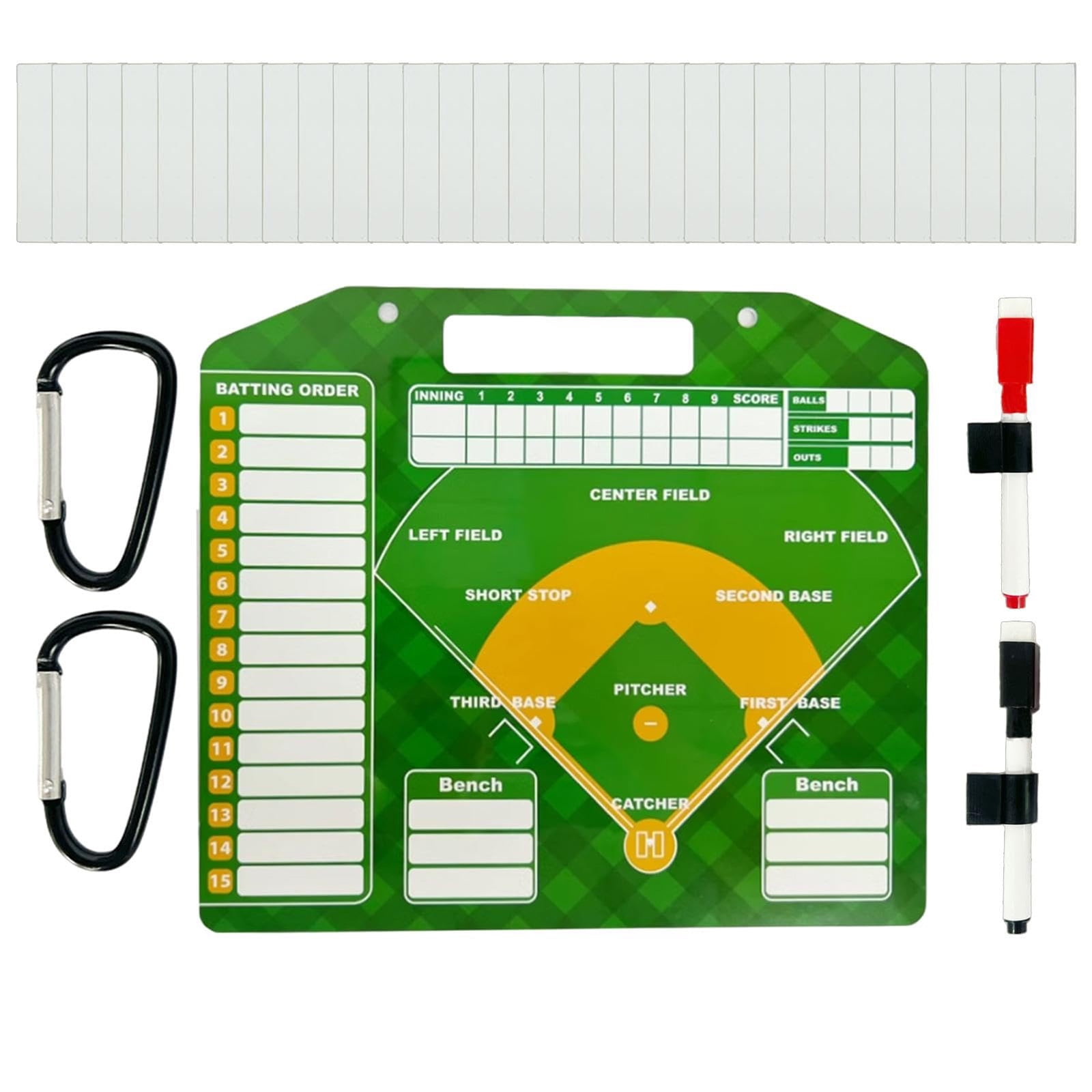Baseball Lineups Board Softball Lineups Cards Marker Boards Double ...