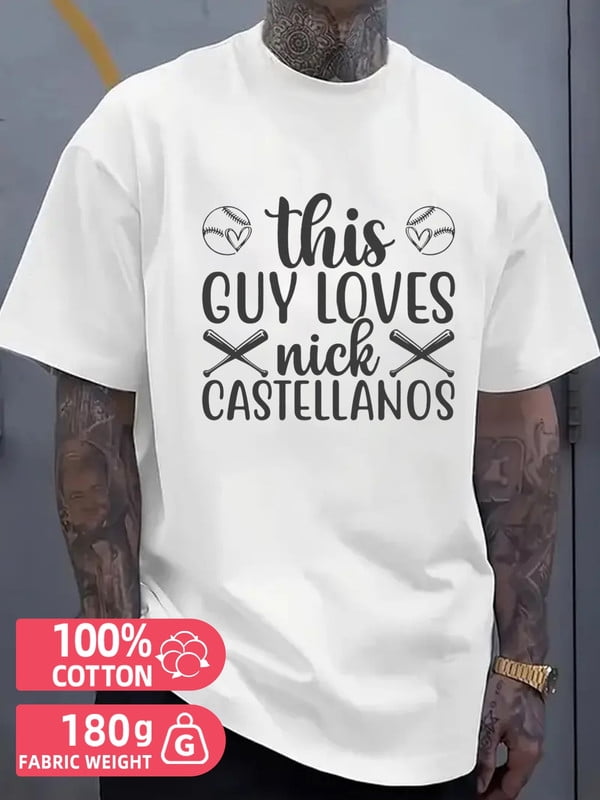 Baseball Love Guy men's white 180G 100% Cotton Lightweight,perfect for ...