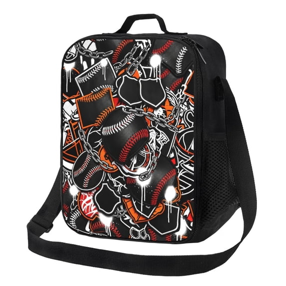 Baseball Lunch Bag Insulated Leakproof Thermal Lunch Bag With ...