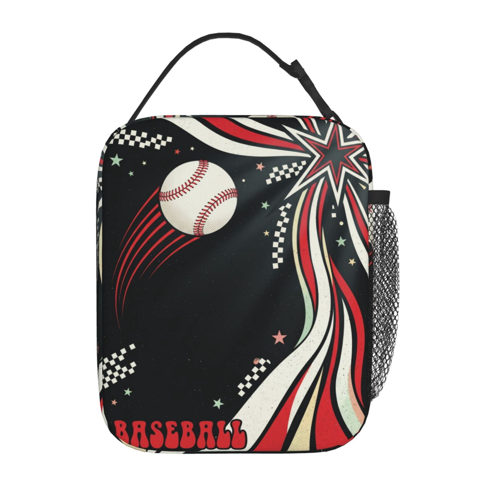 Baseball Lunch Box Insulated Lunch Bag Box, Reusable Bento Lunch Box ...