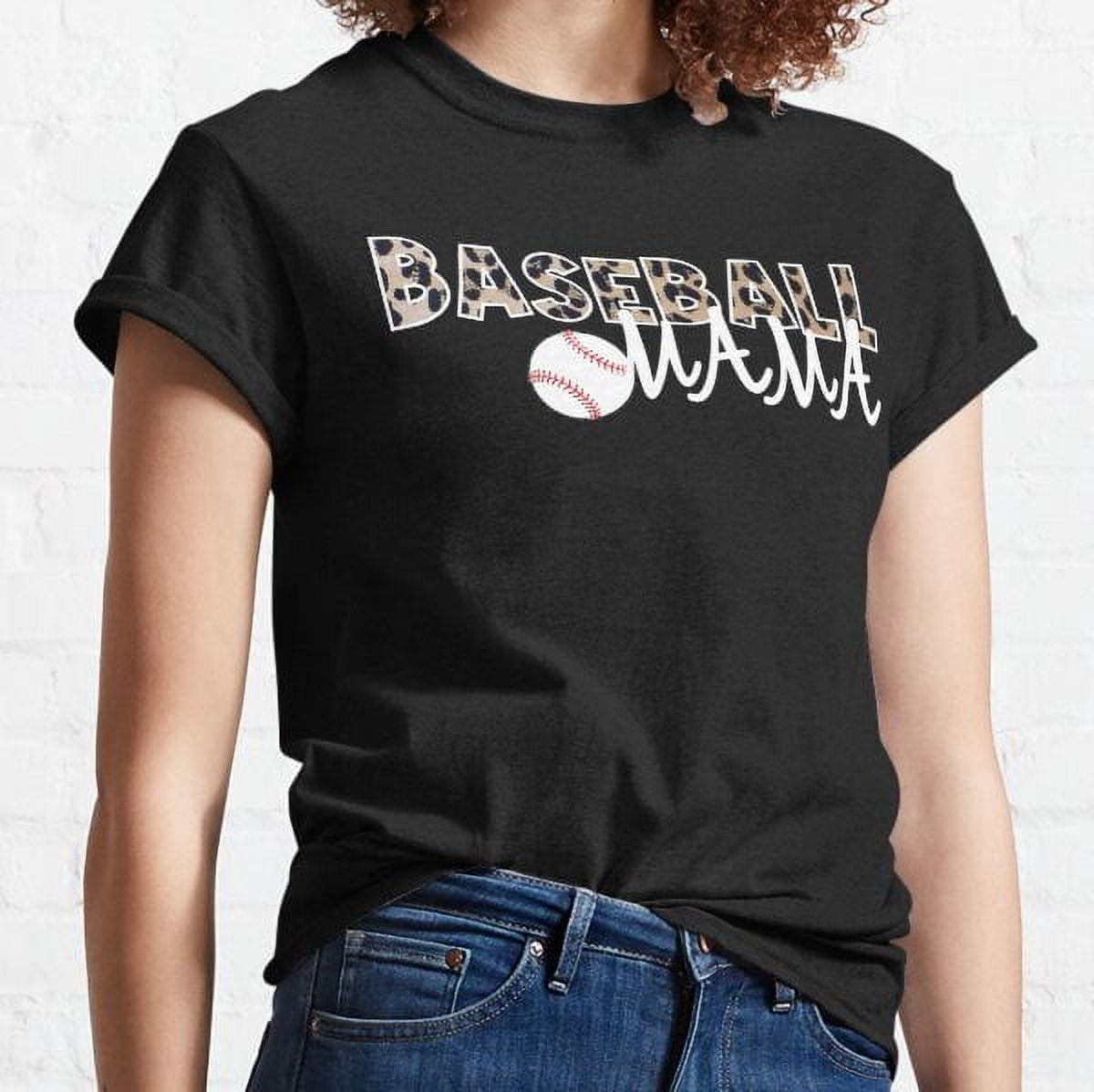 Baseball Mama. Animal Print Baller Mama Classic T-shirt - Walmart.com