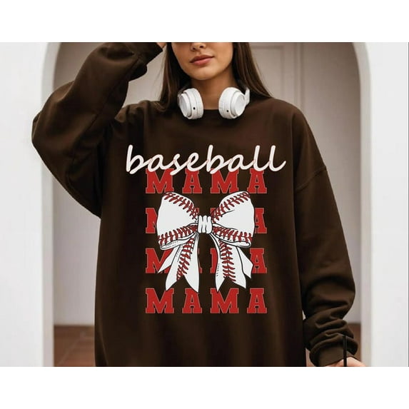 Baseball Mama Coquette For Game Day Sweatshirt Hoodie, Sweatshirt Size ...