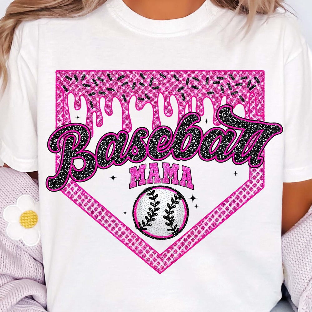 Baseball Mama Drip Shirt, Baseball Ice Cream Drip Shirt, Mama Baseball ...