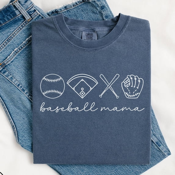 Baseball Mama Shirt Baseball Mom Game Day TShirt Senior Baseball Mom ...
