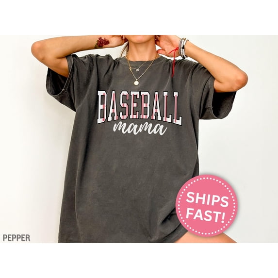 Baseball Mama Shirt Gift Baseball Mom Tee Gift for Proud Baseball Mama ...