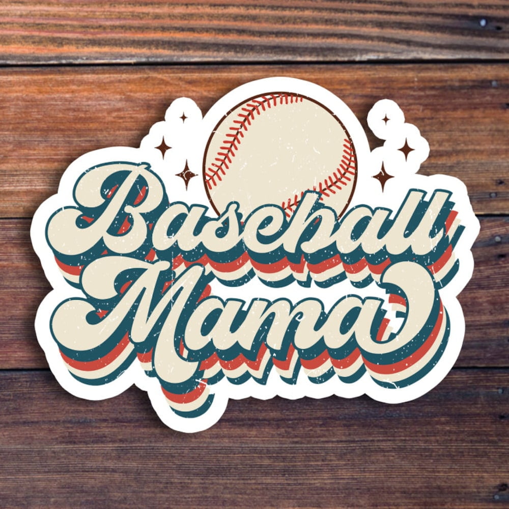 Baseball Mama Sticker, T-Mom Sticker, Baseball Sticker For Women ...