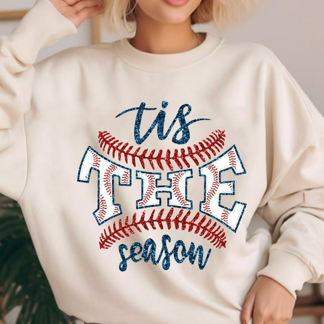 Baseball Mama Sweatshirt, Glitter Baseball Mom Top, Retro Sports Shirt ...