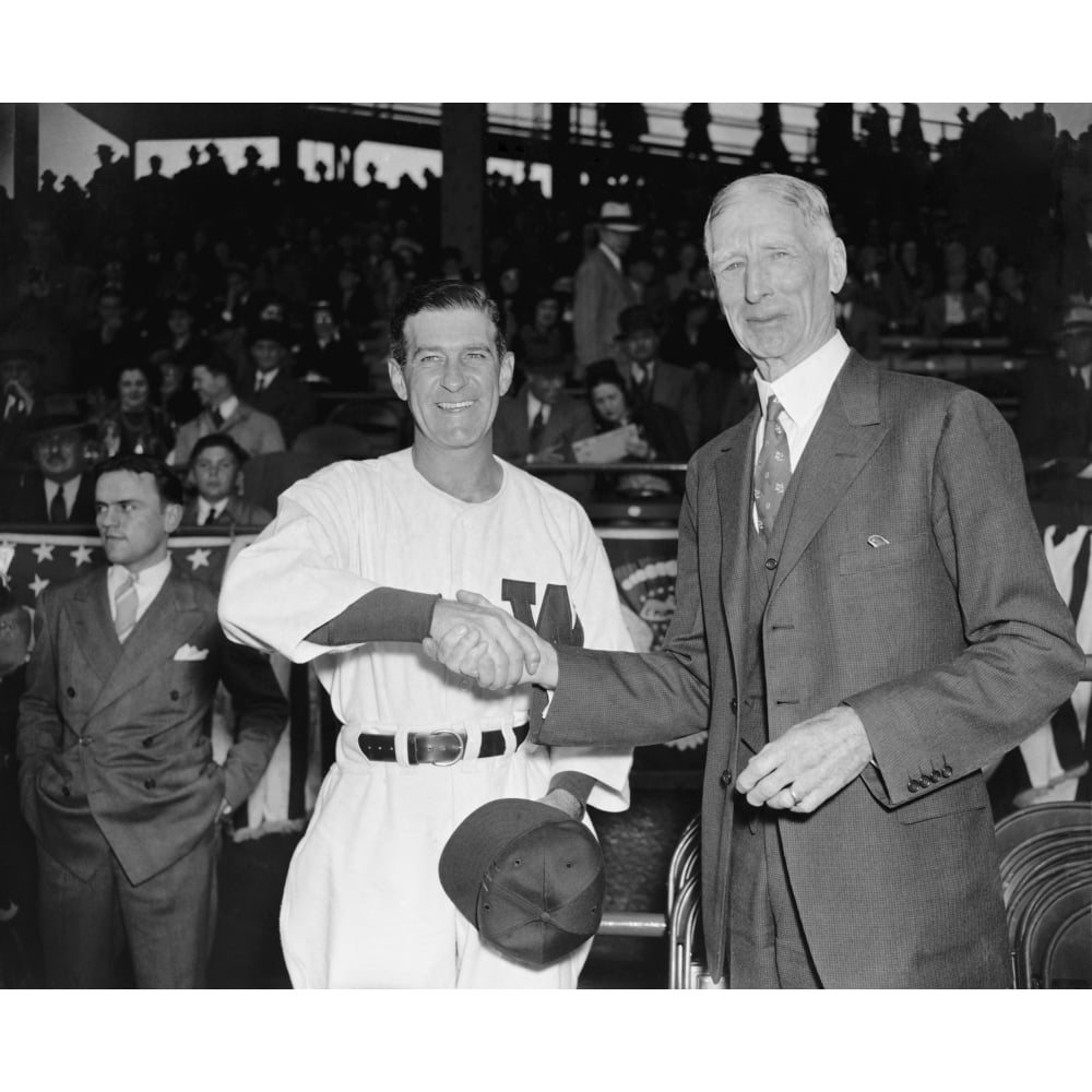 Baseball Managers Bucky Harris (Left) And Connie Mack History (24 x 18 ...