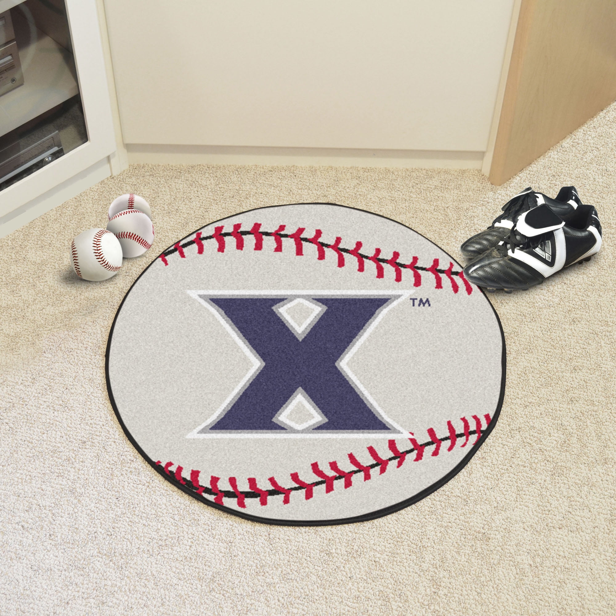 Baseball Mat - Musketeers Xavier University 27" diameter - Walmart.com