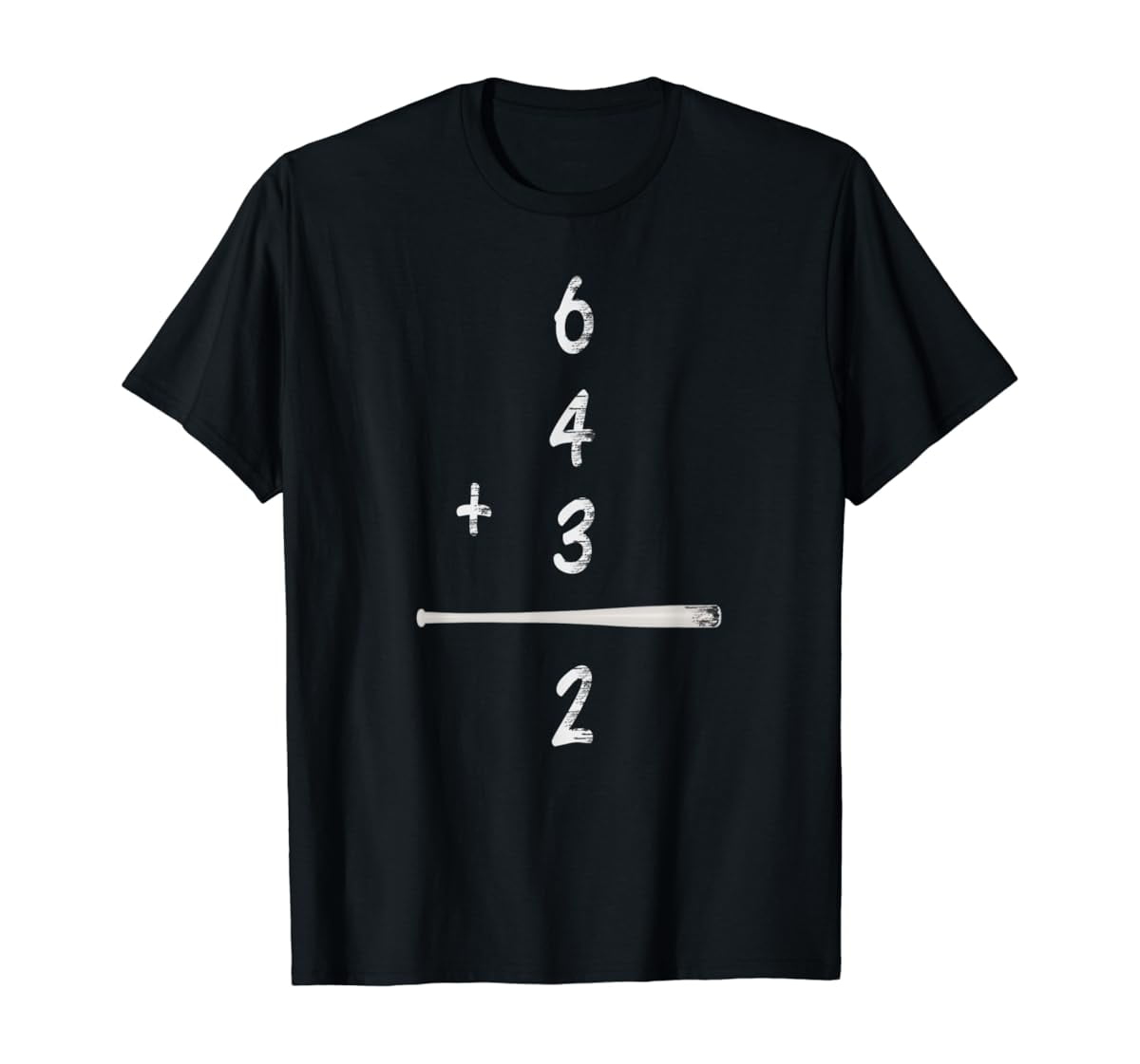 Baseball Math 6 4 3 2 Double Play Cute T Shirt Softball Game - Walmart.com