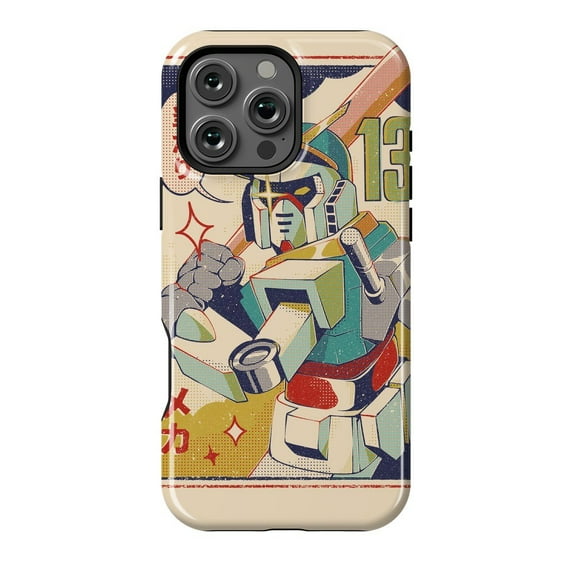Baseball Mecha Robot Artwork Phone Case for iPhone 17 16 15 14 13 12 11 ...