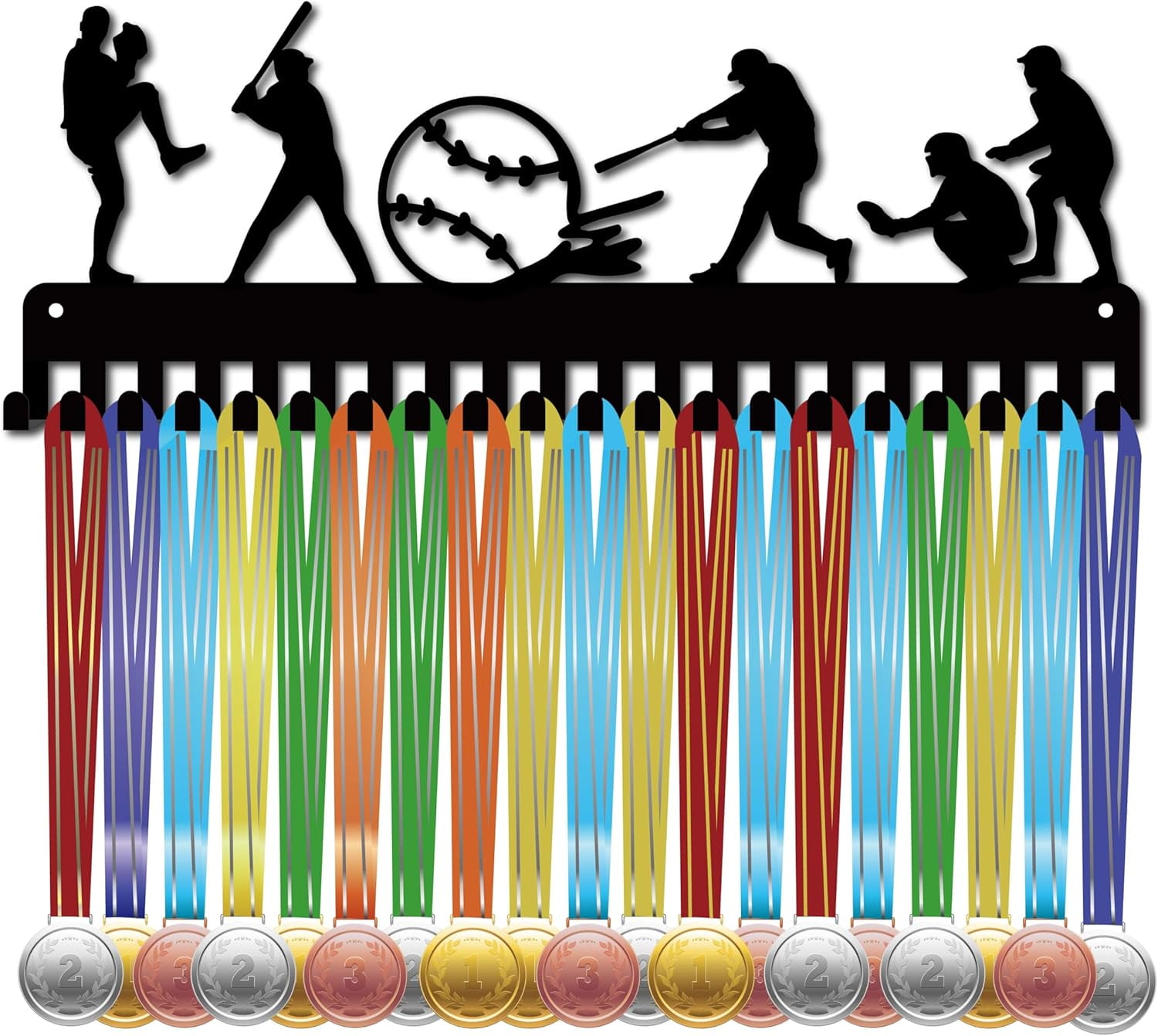 Baseball Medal Hanger Display Medal Holder Rack Sports Metal Hanging ...