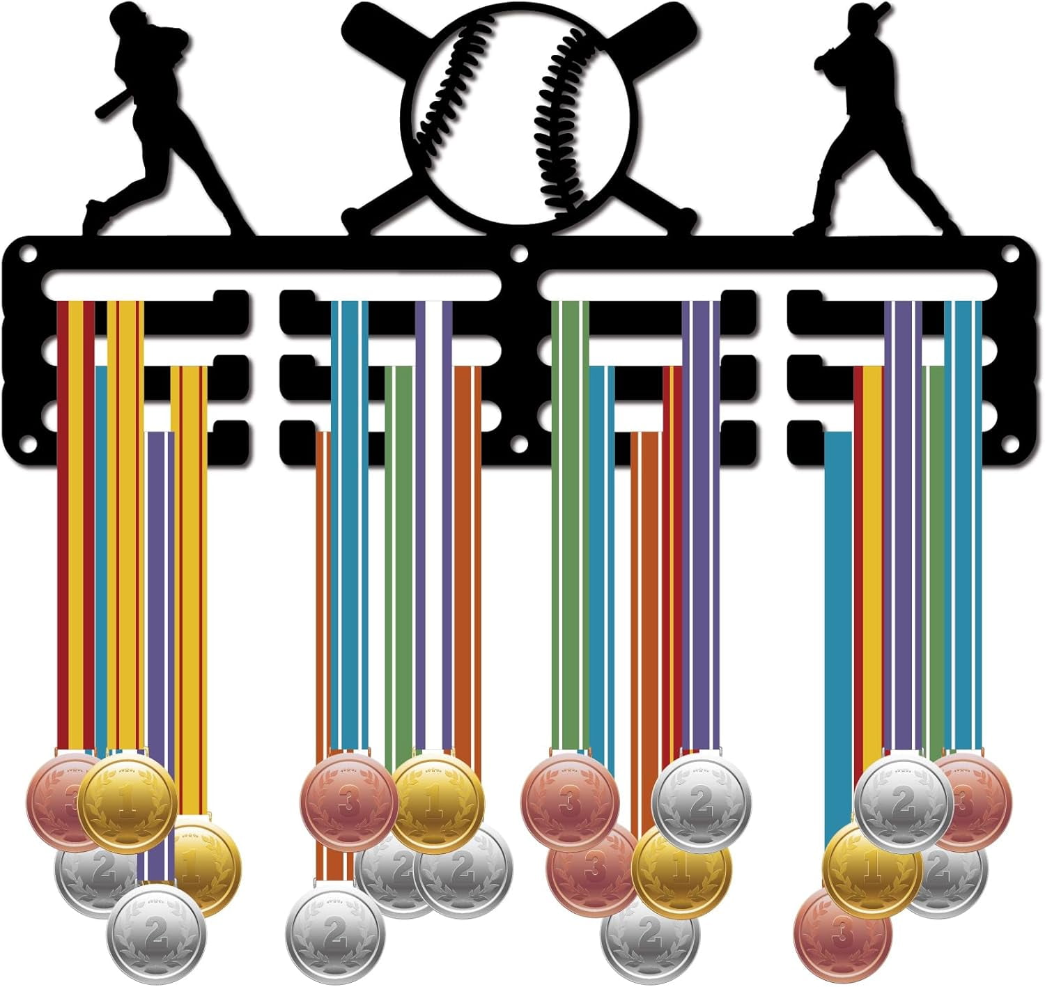 Baseball Medal Holder Medal Hanger Medal Rack Display Hanging Award ...