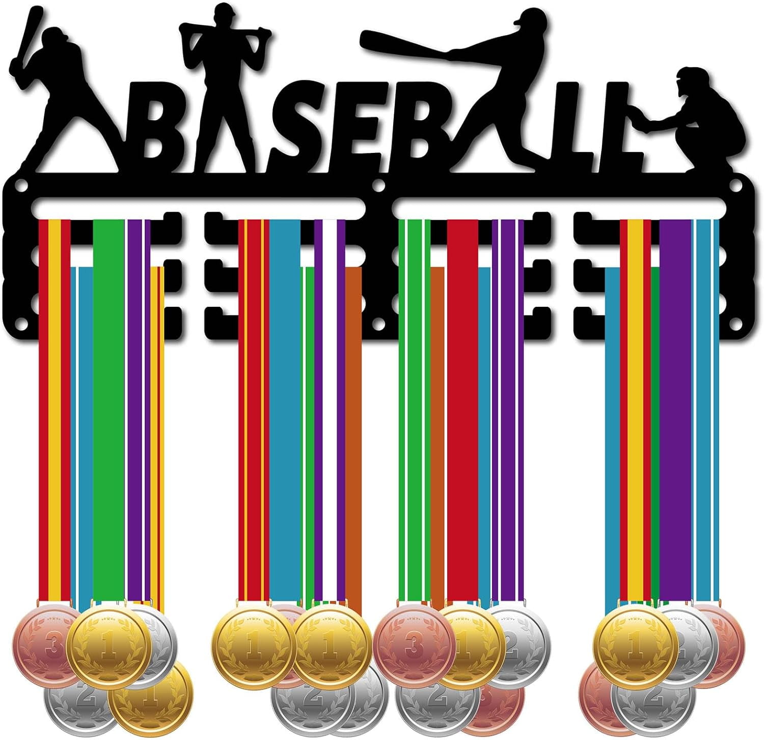 Baseball Medal Holder Runner Medal Hanger Display Rack Sports Metal ...