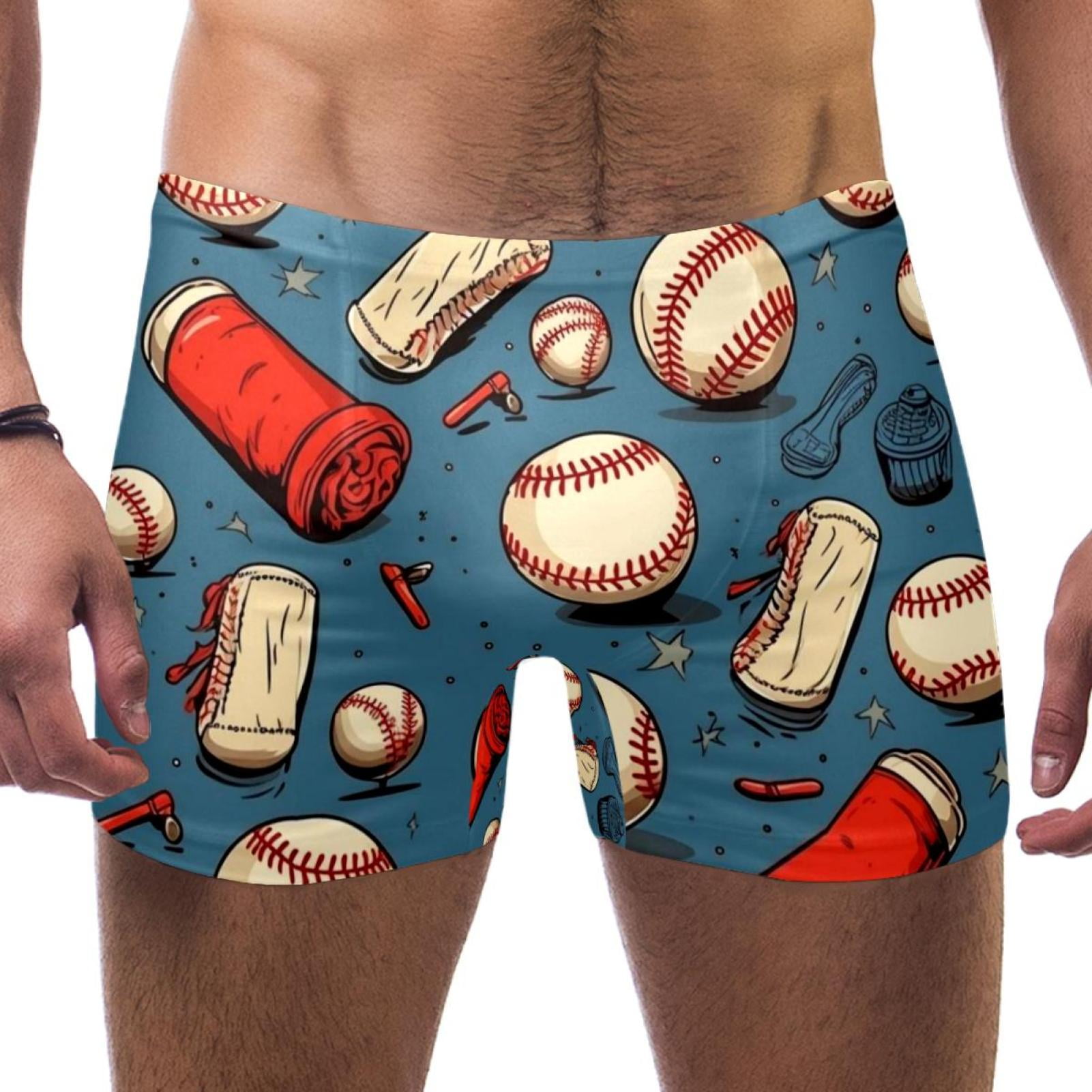 Baseball Men's Beach-Ready Polyester Boxer Shorts for Ultimate Comfort ...