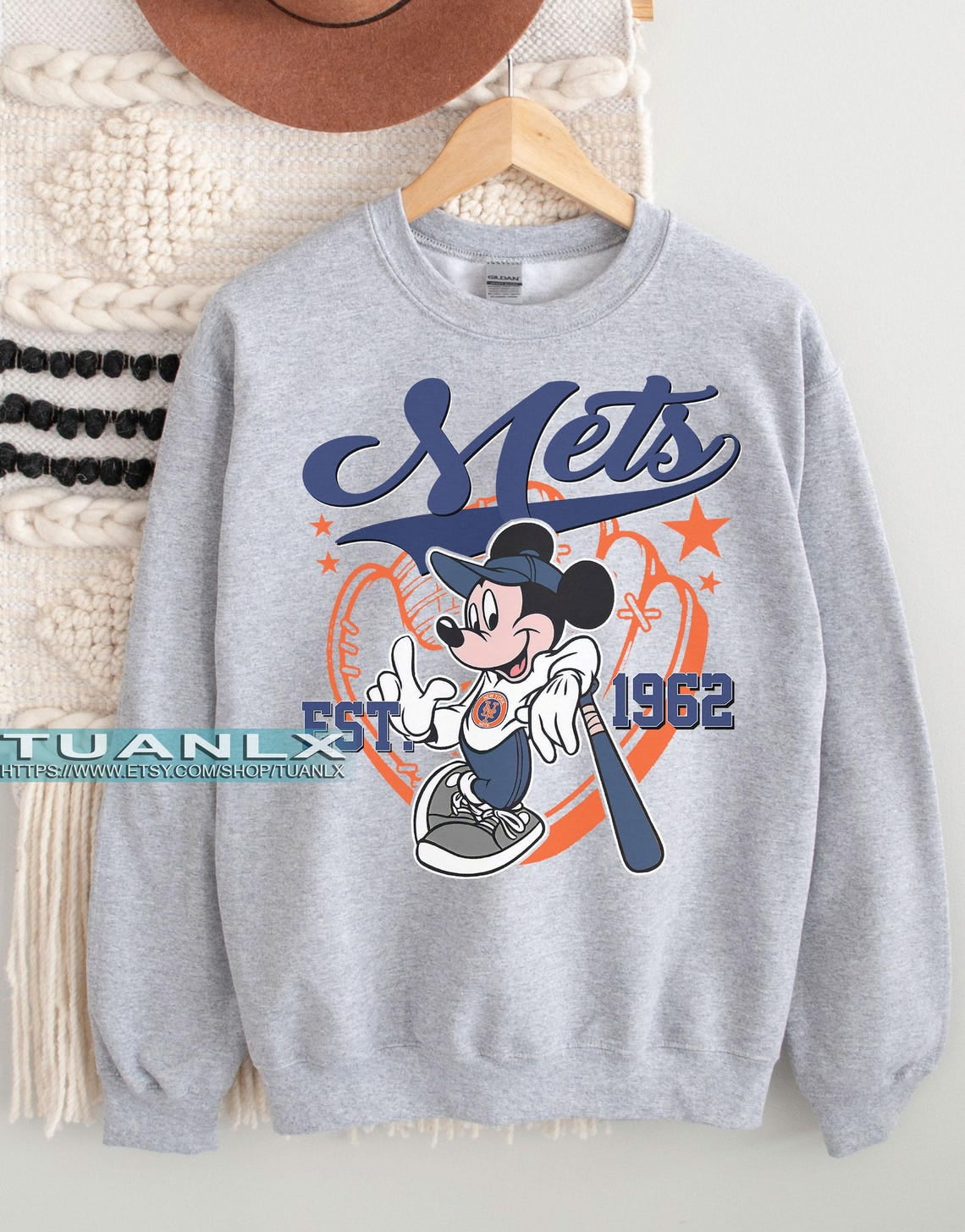 Baseball Mickey Mets, Mickey Baseball Sweat, Disney Sport Sweater ...