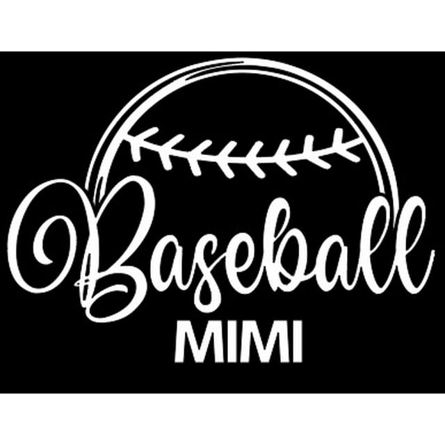 Premium Baseball Mimi - Vinyl Decal/Sticker for Car Window - Walmart.com
