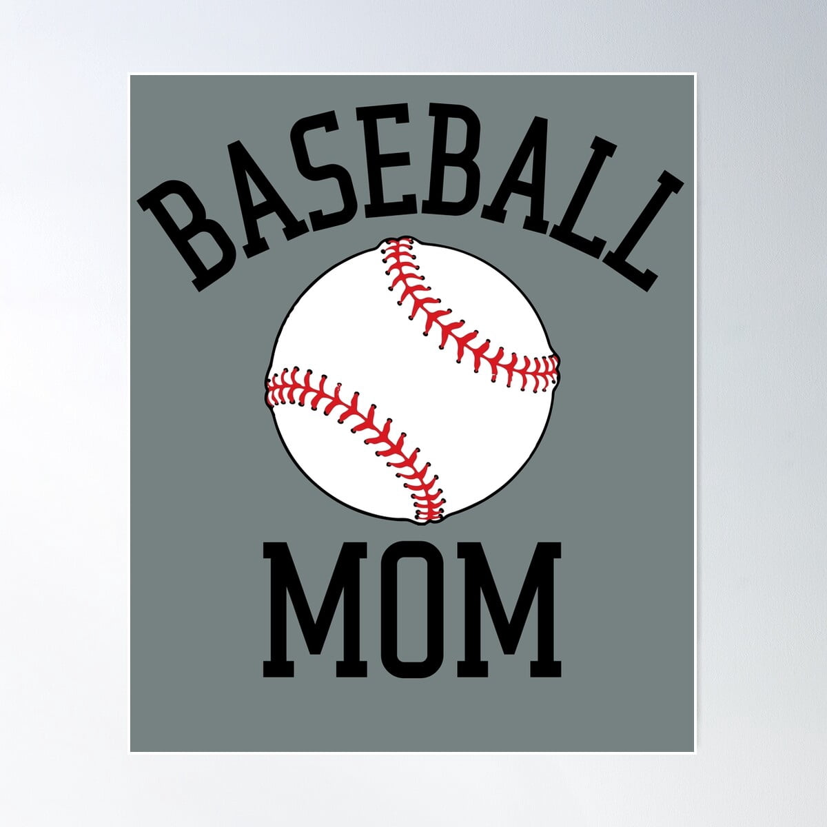 Baseball Mom Jersey Style Design, Baseball, Mom Gift, Baseball Fan ...