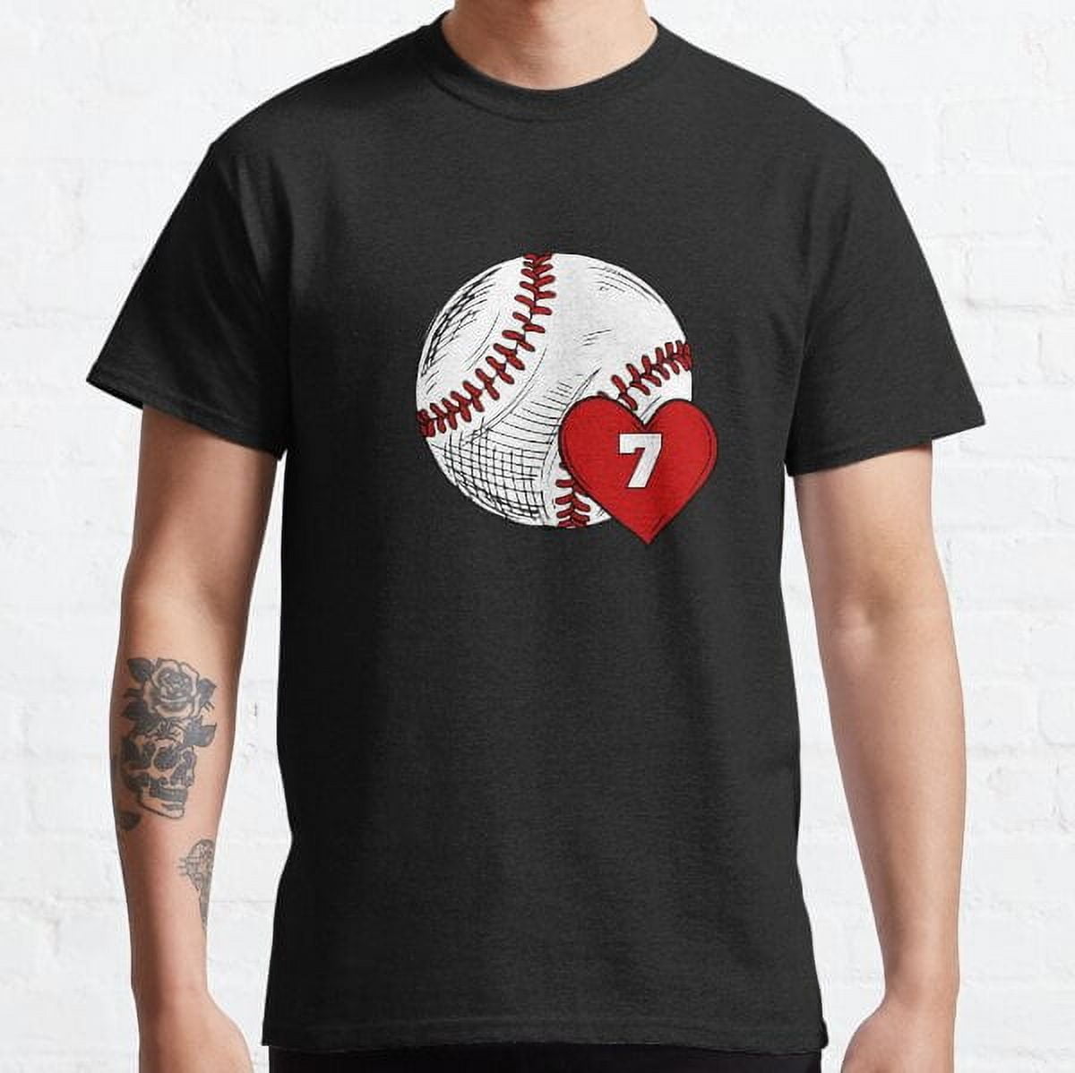 Baseball Mom Numbers Of Fielding Positions Red Heart Cool Classic T ...