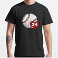 Baseball Mom Numbers Of Fielding Positions Red Heart Cool Classic T ...