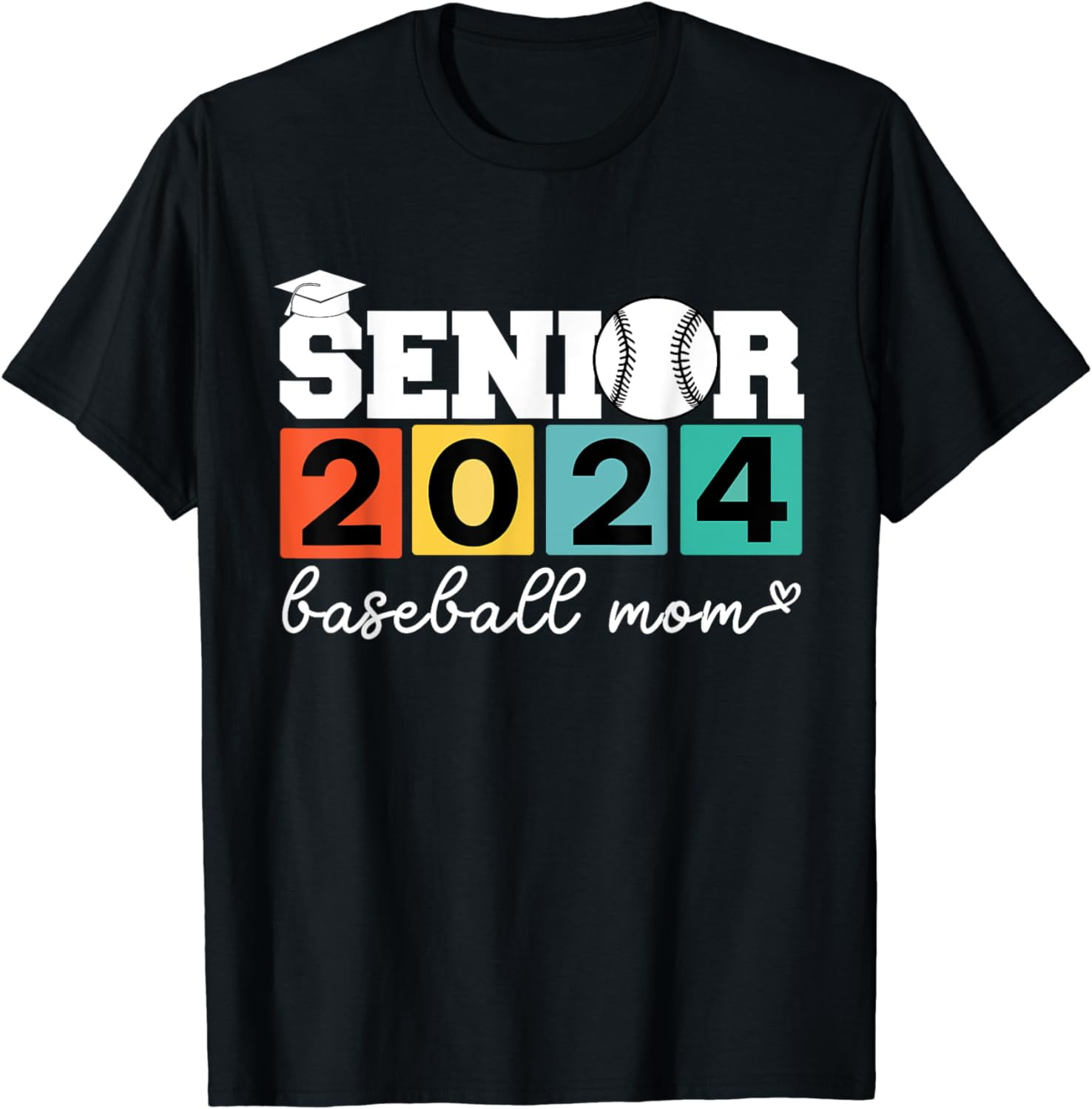 Baseball Mom Senior 2024 - Class Of 2024 Baseball Mom T-Shirt - Walmart.com