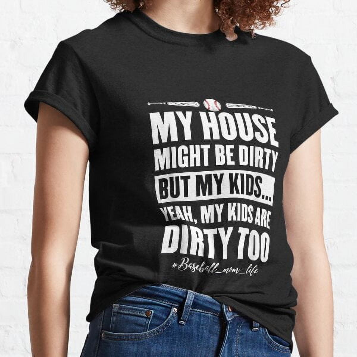 Baseball Mom Softball Mom Sayings Women Classic T-shirt - Walmart.com