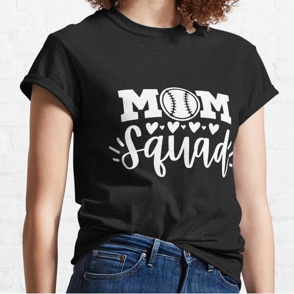 Baseball Mom Squad Tee Baseball Mom T-shirtBaseball Mom Squad Shirt ...
