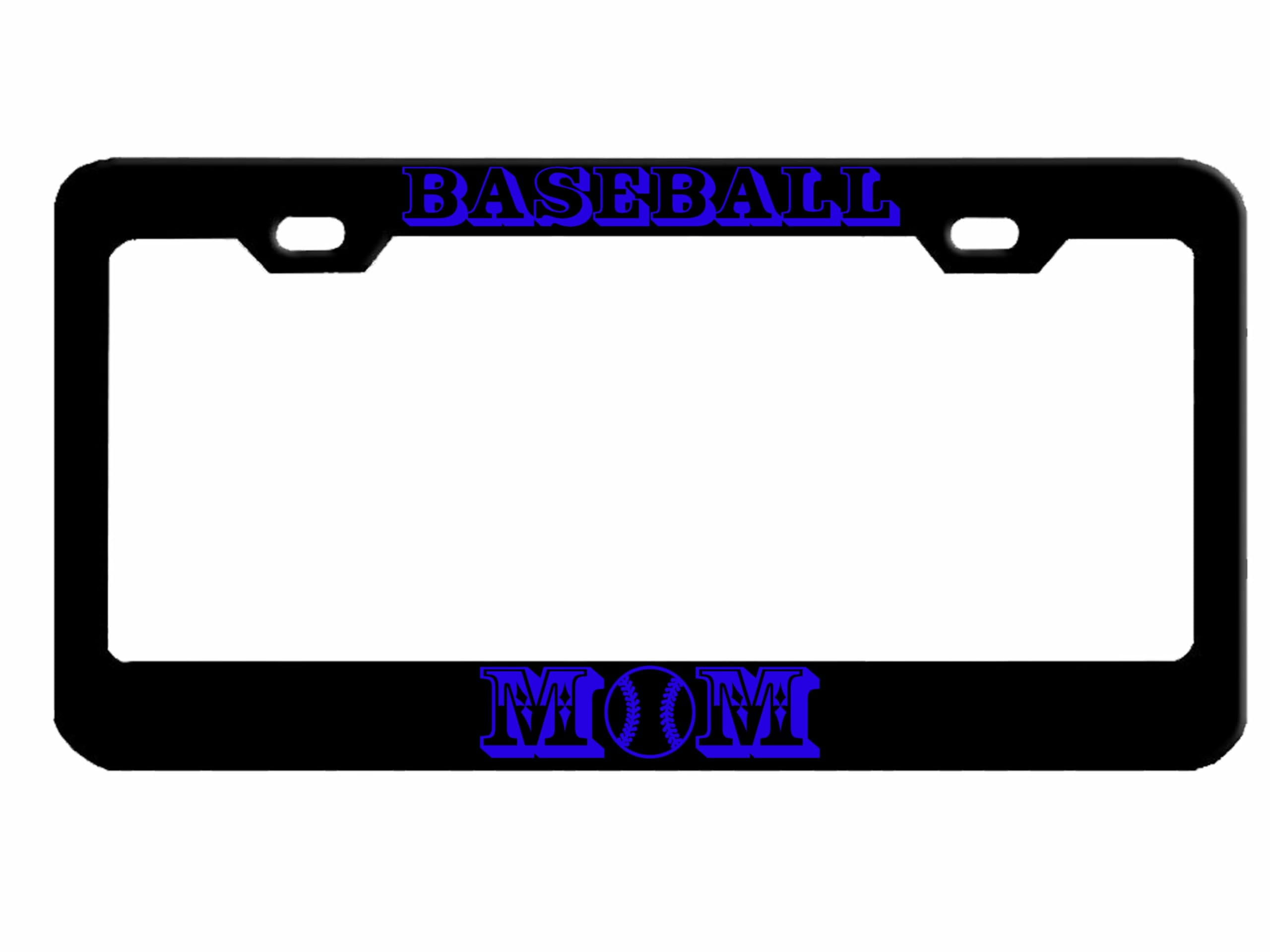 Baseball Mom Style Metal License Plate Frame Personalized/Car ...