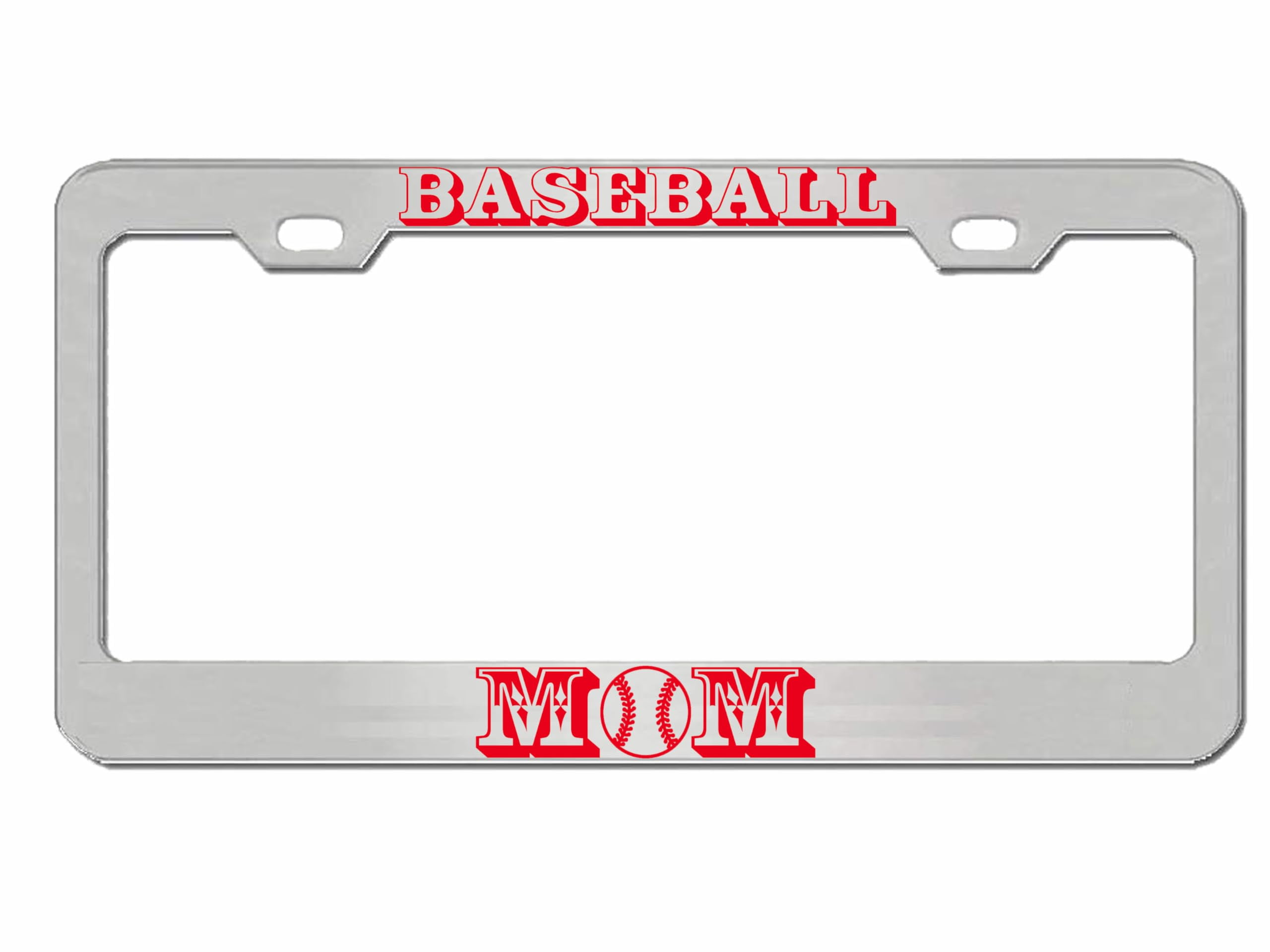 Baseball Mom Style Metal License Plate Frame Personalized/Car ...