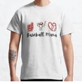 Baseball Mom T-shirt Cute Baseball Player #1 Foam Finger And Heart ...