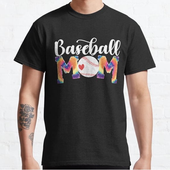 Baseball Mom TeeBall Mom Tie Dye Classic T-shirt - Walmart.com