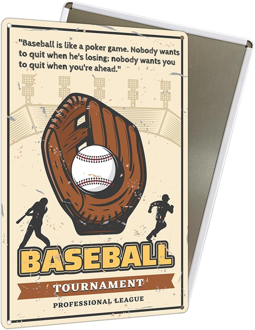 Baseball Motivational Quotes Sign, Baseball Metal Sign Gifts for Boys ...