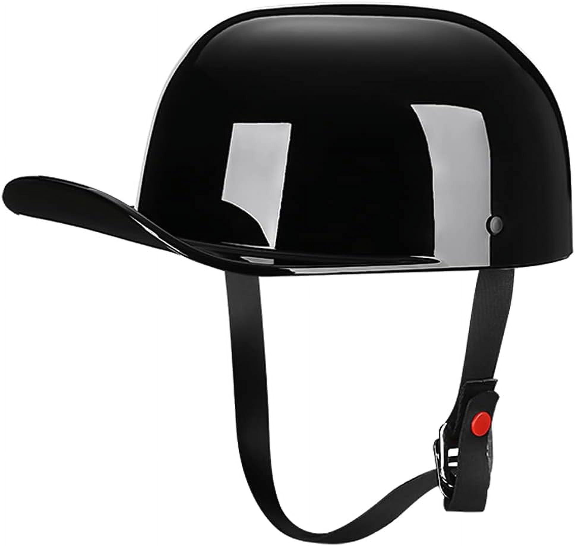 Baseball Motorcycle Helmet Half Cap for Bike Cruiser Chopper Moped ...