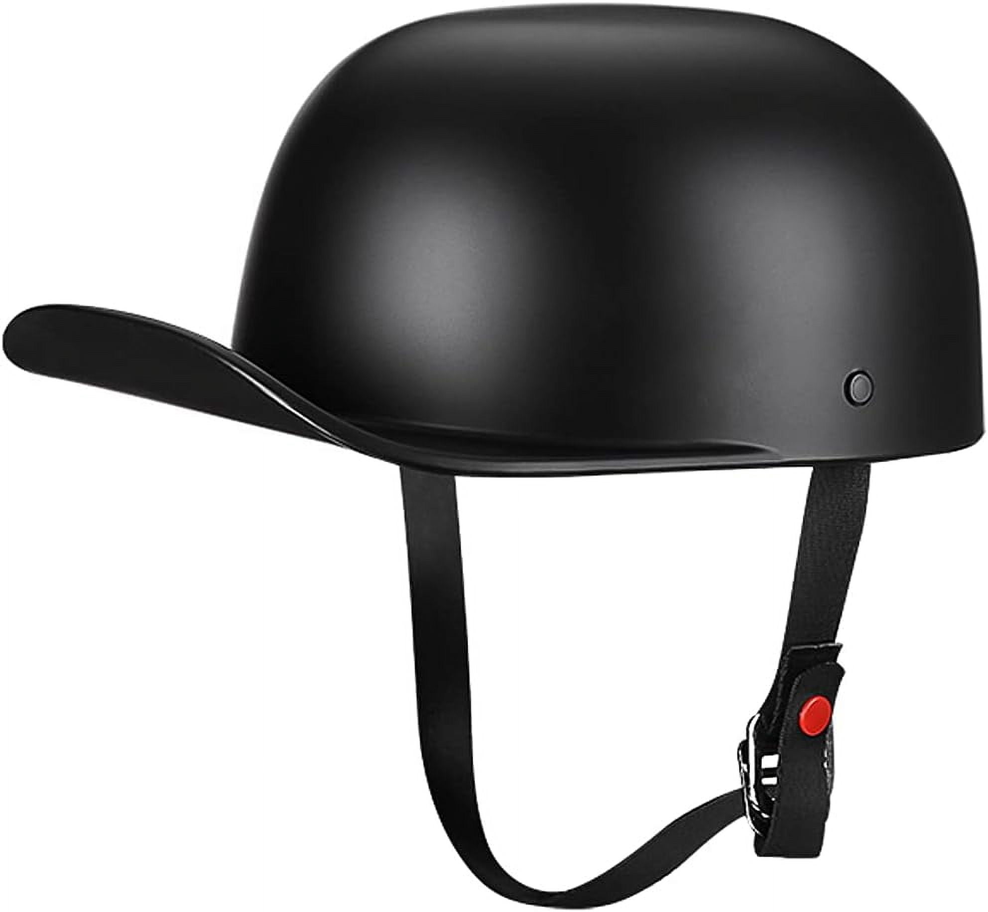 Baseball Motorcycle Helmet Half Cap for Bike Cruiser Chopper Moped ...