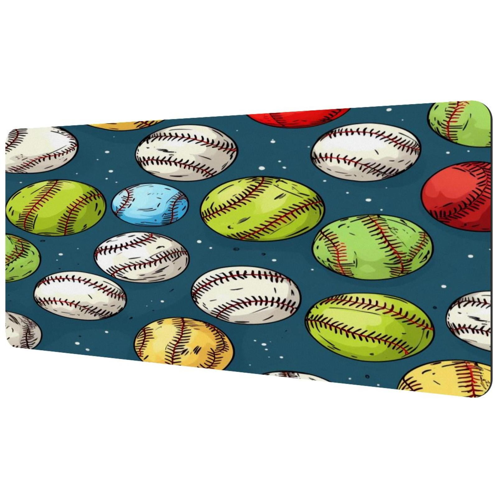 Baseball Mouse Pad, Large Mousepad for Office Home Laptop, Non-Slip ...