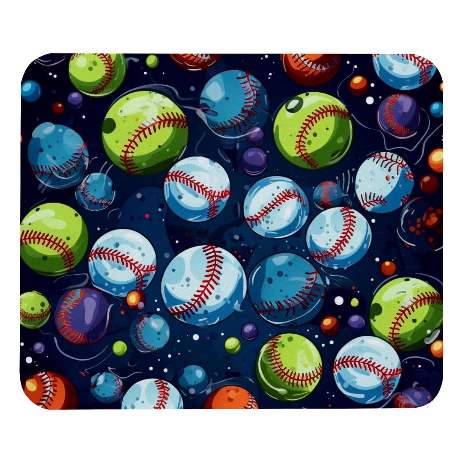 Baseball Mouse Pad, Personality Design Rubber Base for Office Decor for ...