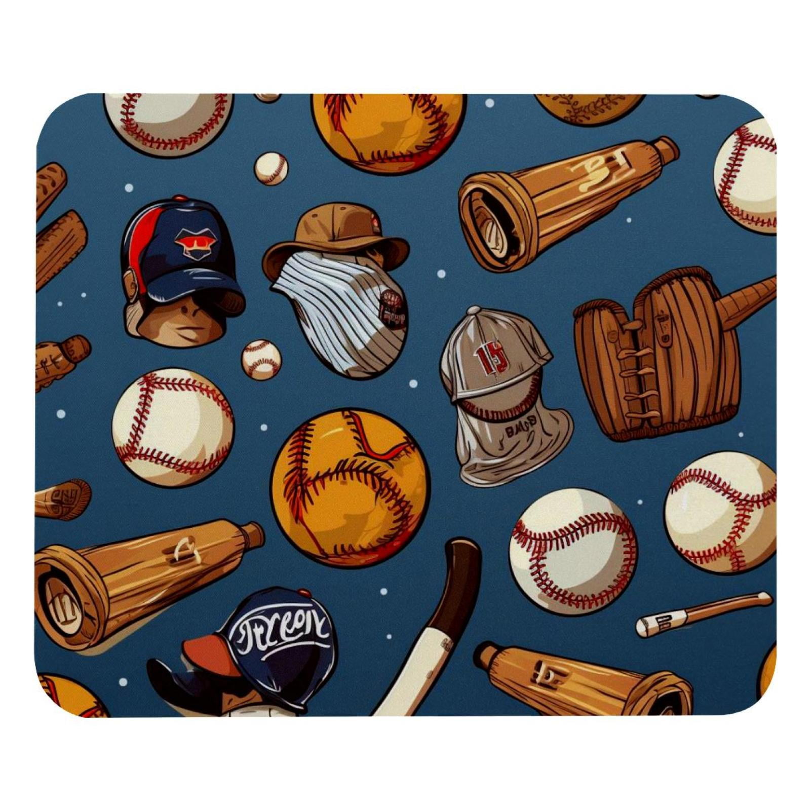 Baseball Mouse Pad, Personality Design Rubber Base for Office Decor for ...