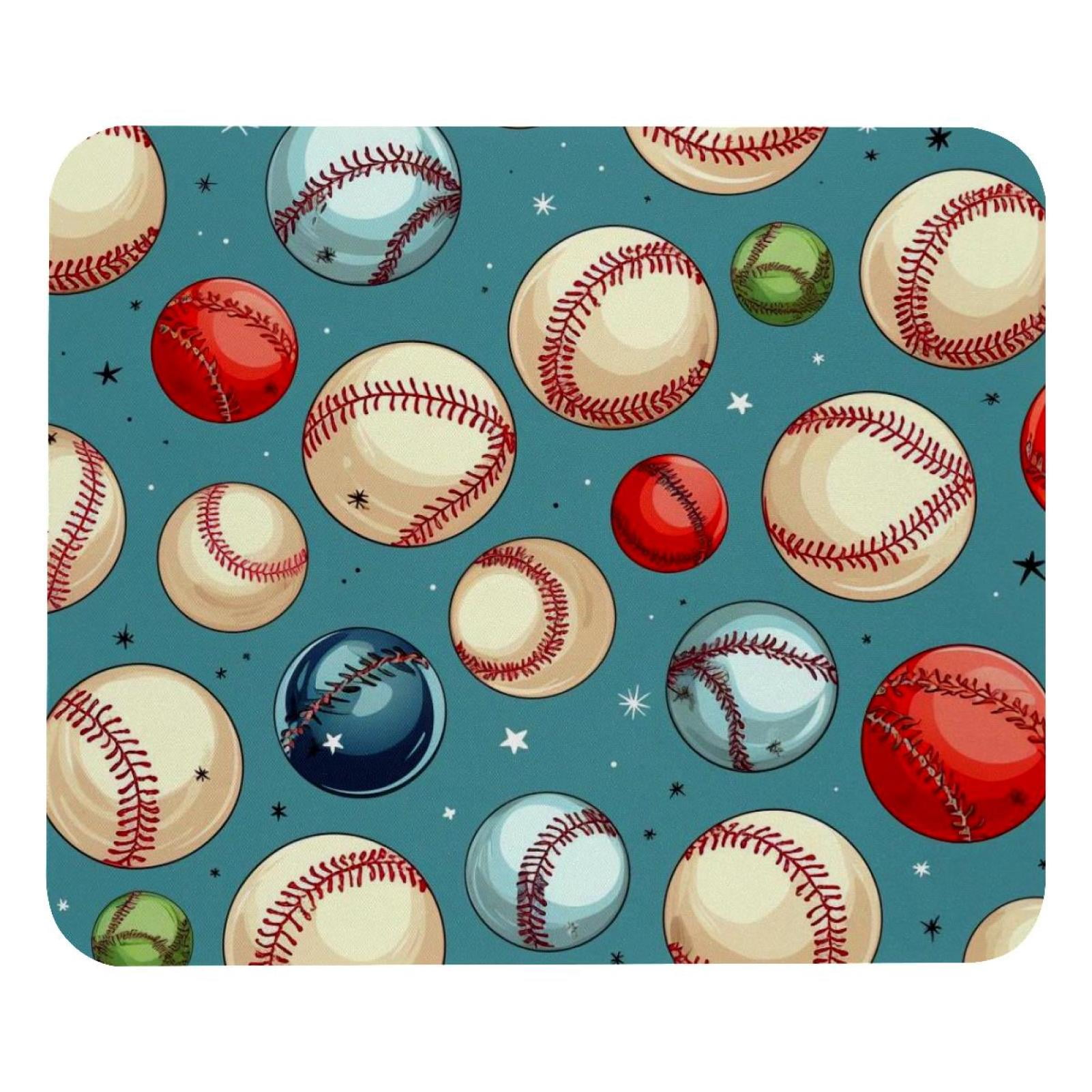 Baseball Mouse Pad, Rubber Base Computer Mouse Pads for Wireless Mouse ...
