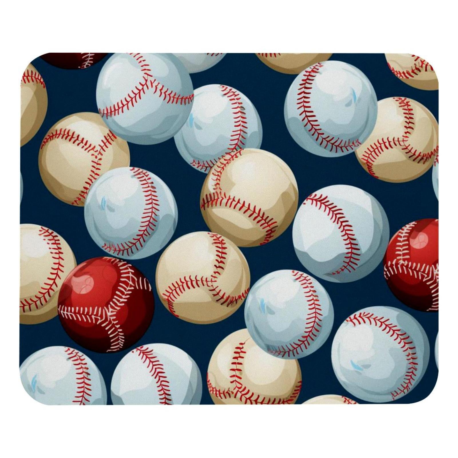Baseball Mouse Pad, Rubber Base Computer Mouse Pads for Wireless Mouse ...