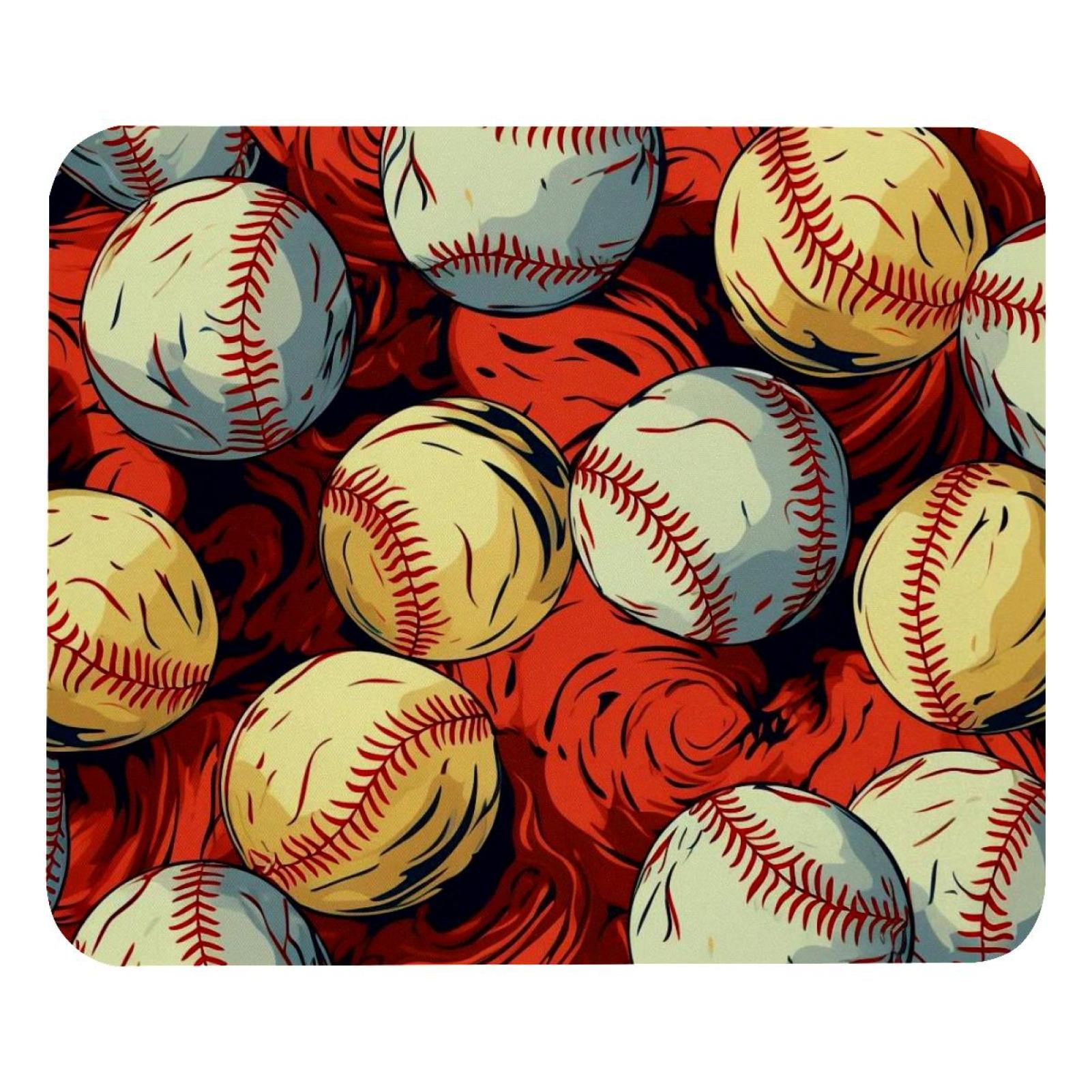 Baseball Mouse Pad, Rubber Base Computer Mouse Pads for Wireless Mouse ...