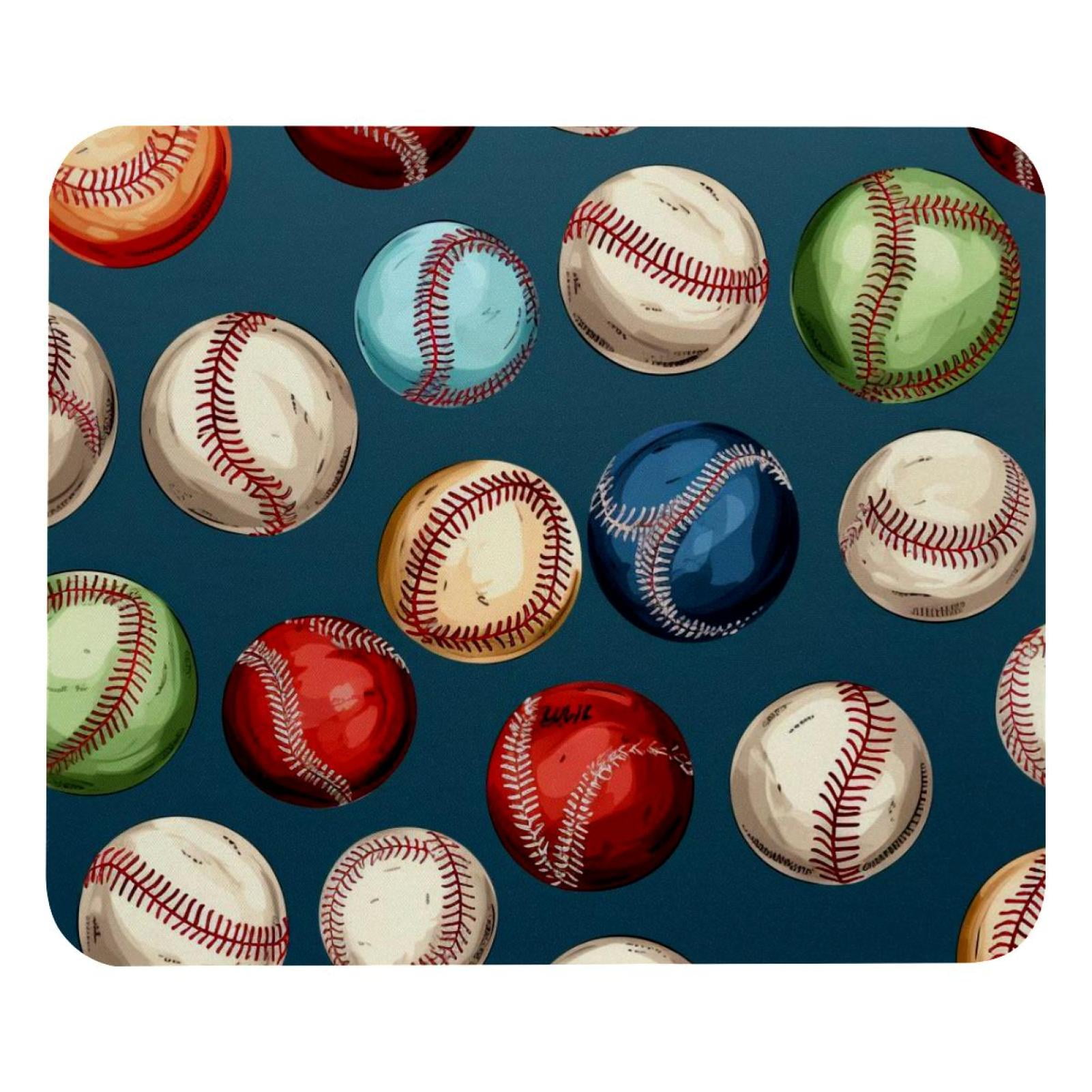 Baseball Mouse Pad , Soft Cute Computer Mouse Mat with Rubber Base ...