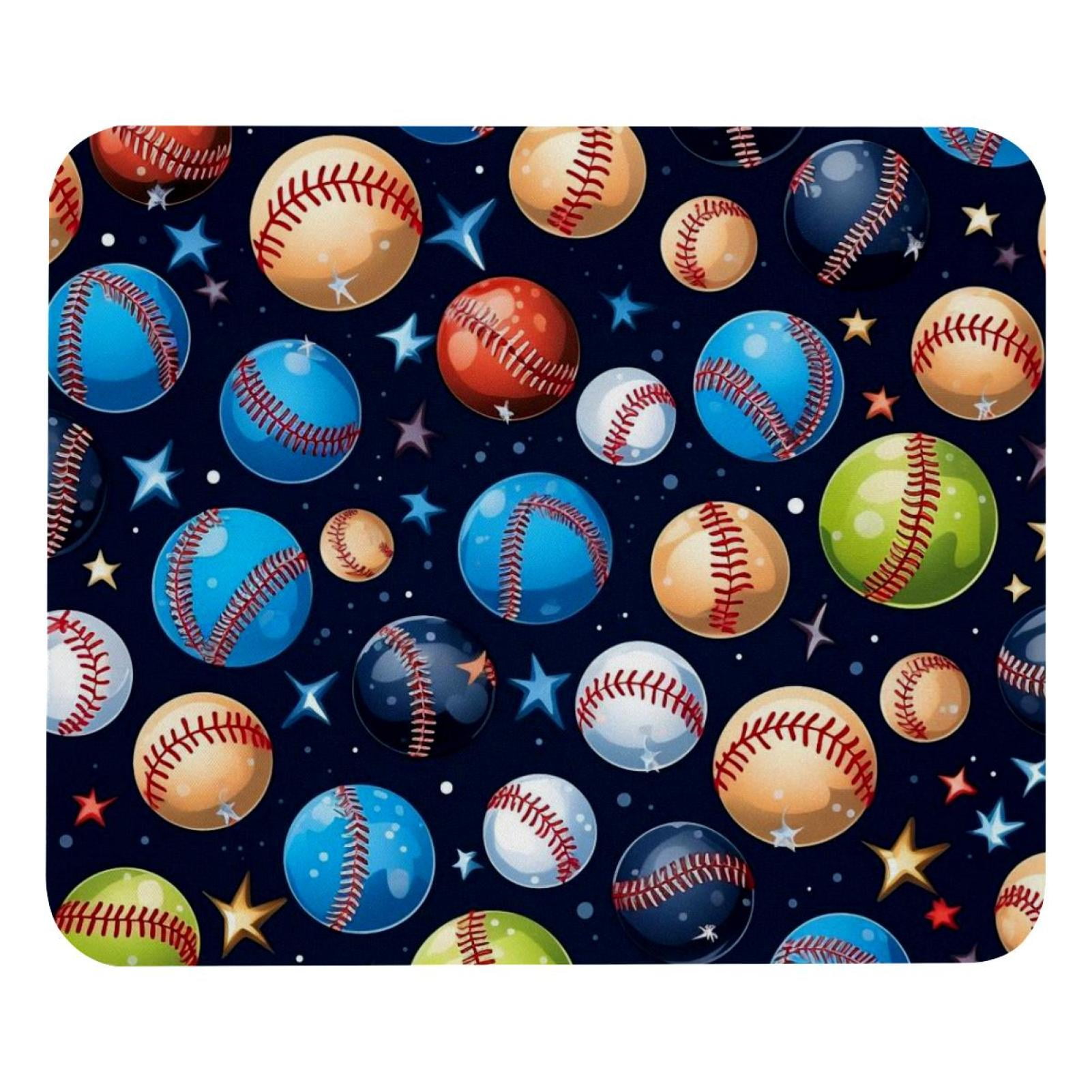 Baseball Mouse Pad for Laptop Wireless Mouse Home Office Travel ...