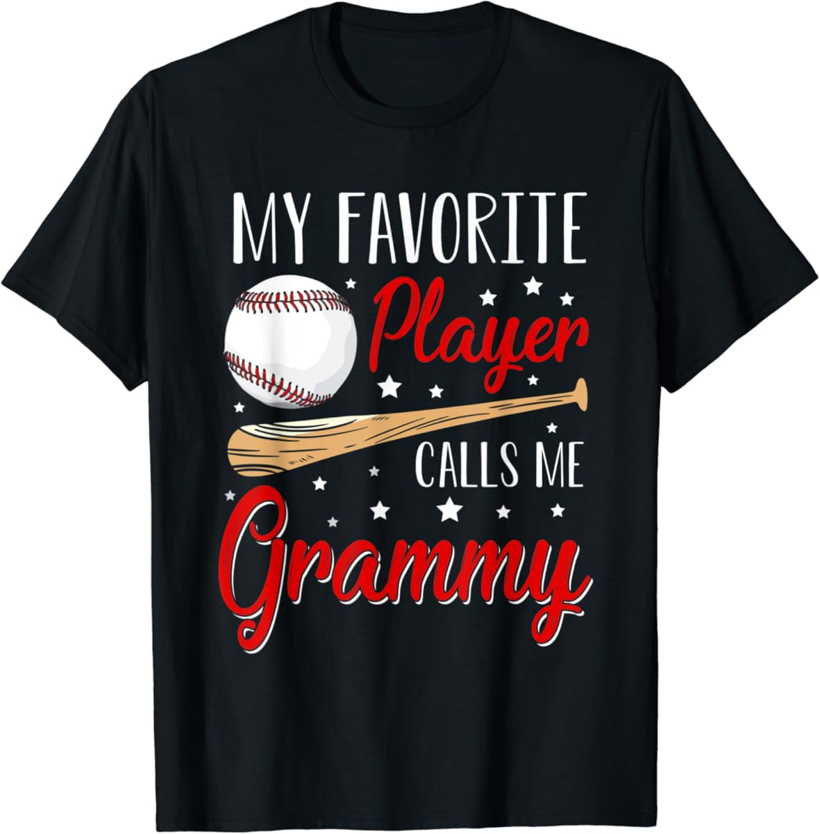 Baseball My Favorite Player Calls Me Grammy Heart Grandma Unisex Men ...