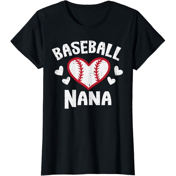 Baseball Nana Heart Family Matching Grandma Mimi Women Unisex Men Women ...